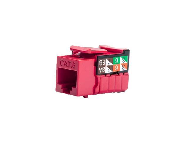 Click here for Vertical Cable Cat6 Keystone Jack - 110 Style Red prices