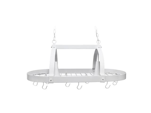Click here for Elegant Designs White 2 Light Kitchen Pot Rack wit... prices