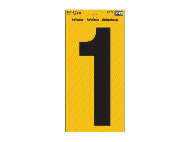 Click here for HY-KO 5624713 NUMBER 1 YELLOW 5REFLCT (Pack of 10) prices