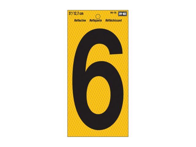 Click here for HY-KO 5624788 NUMBER 6 YELLOW 5REFLCT (Pack of 10) prices