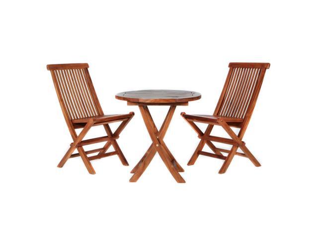 Click here for All Things Cedar 3-Piece Teak Bistro Table Set prices