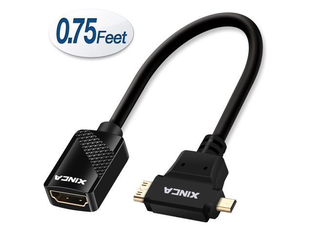 Click here for XINCA Mini HDMI and Micro HDMI to HDMI Female Cabl... prices