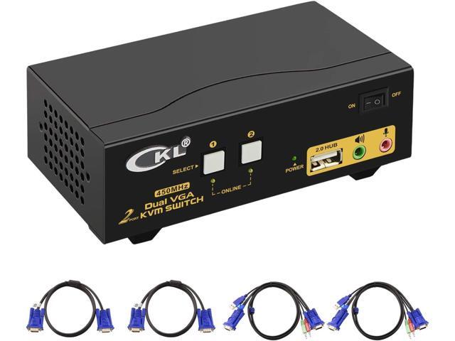 Click here for CKL VGA KVM Switch 2 Port Dual Monitor Extended Di... prices