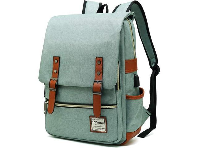 Click here for Mancio Vintage Laptop Backpack with USB Charging P... prices