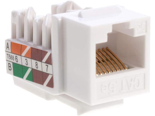 Click here for Cat5e 45° Angled Keystone Ethernet Wall Jack Punch... prices