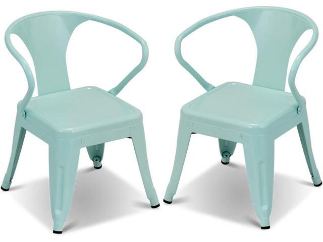 Click here for Costzon Set of 2 Kids Steel Chair w/Backrest Indus... prices