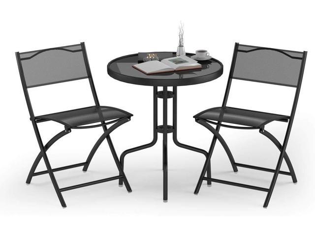 Click here for Giantex 3 Pcs Bistro Set Garden Backyard Round Tab... prices