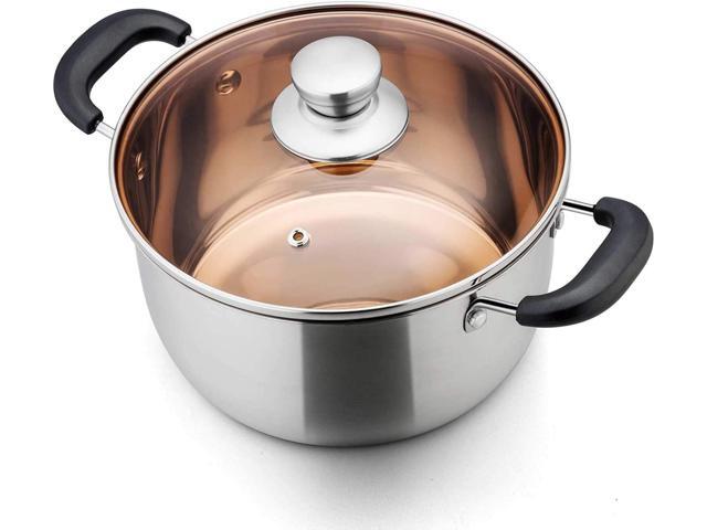 Click here for TeamFar Stock Pot 4qt  Stainless Steel Stock Soup... prices
