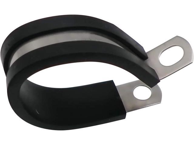 Click here for 1 Cable Clamp Stainless Steel Rubber Cushioned Ins... prices