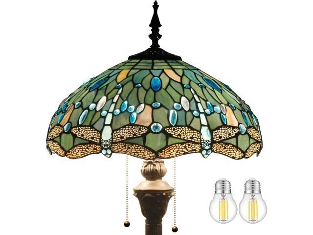 Click here for WERFACTORY Tiffany Floor Lamp Sea Blue Stained Gla... prices