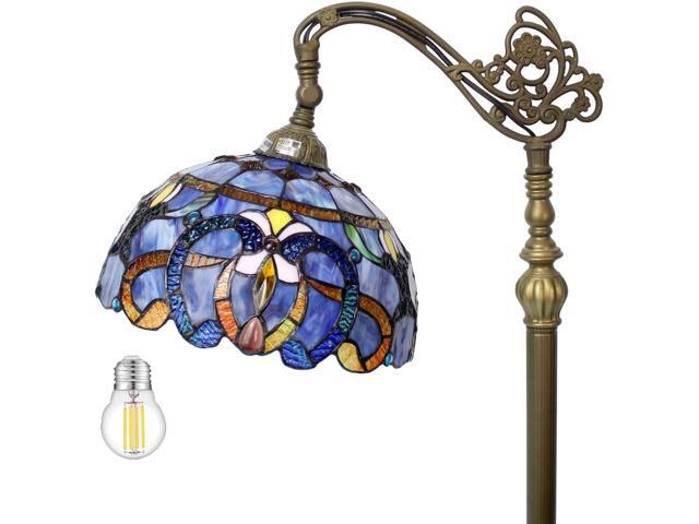 Click here for WERFACTORY Tiffany Floor Lamp Blue Purple Cloud St... prices