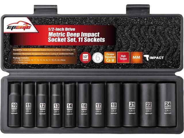 Click here for EPAuto 1/2-Inch Drive Metric Deep Impact Socket Se... prices