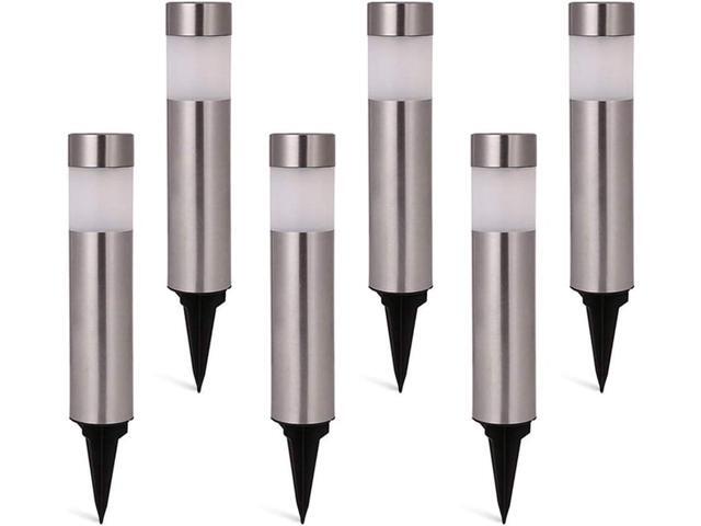 Click here for Solar Bollard Lights Outdoor - 6 Pack Stainless St... prices