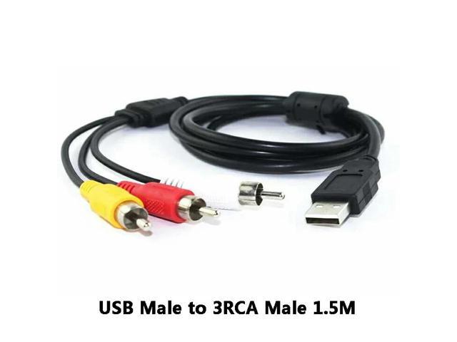 Click here for 1pc USB Male Plug To 3 RCA Female Adapter Audio Co... prices