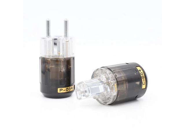 Click here for 5Pairs P004E+C004 Rhodium Plated European Power Pl... prices