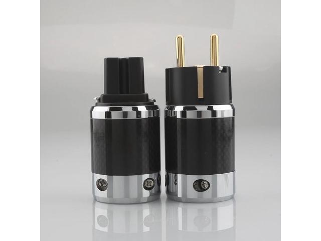 Click here for A Pair CFG Carbon Fiber golded Plated Power Plug C... prices