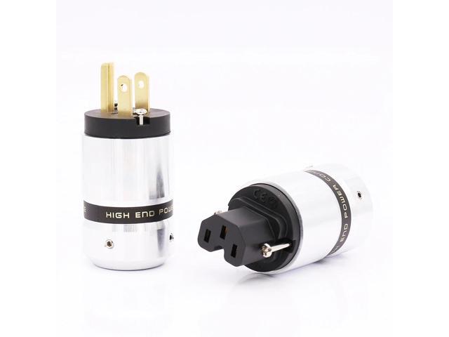 Click here for 1 pair 24K Gold Plated US Power Plug IEC Connector... prices