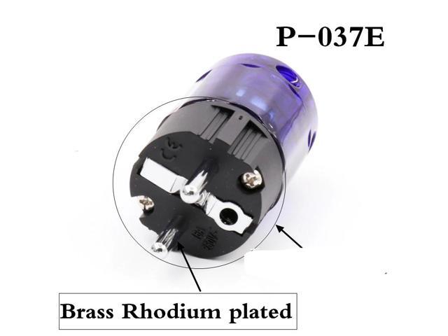 Click here for Hifi 2pcs Brass P-037E EU Power plug connector for... prices
