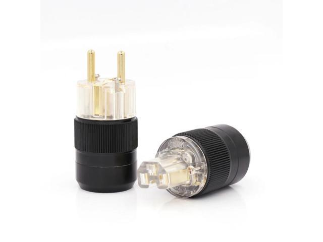 Click here for One pair Transparent 24K Gold Plated EU European P... prices