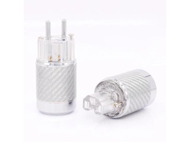 Click here for Carbon Fiber Rhodium Plated EU Mains Power Connect... prices