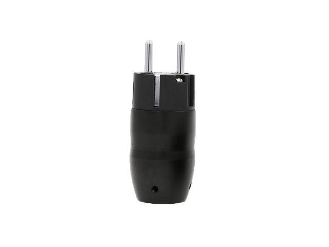 Click here for Black aluminium Gold Rhodium Plated EU power plug... prices
