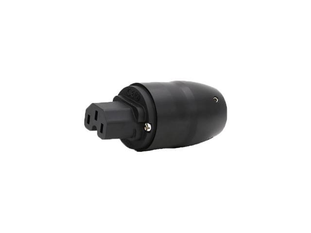 Click here for Black aluminium Gold Rhodium Plated EU power plug... prices