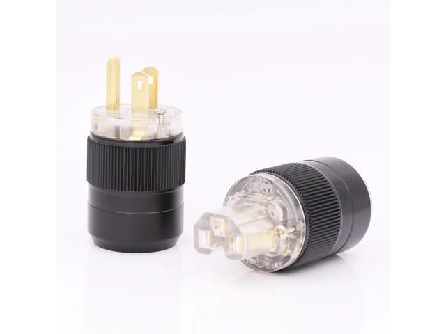Click here for Gold Plated transparent US AC Power Plug hifi IEC... prices