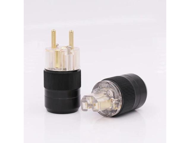 Click here for 2 Pair Unprinted 24K Gold Plated EU European Power... prices