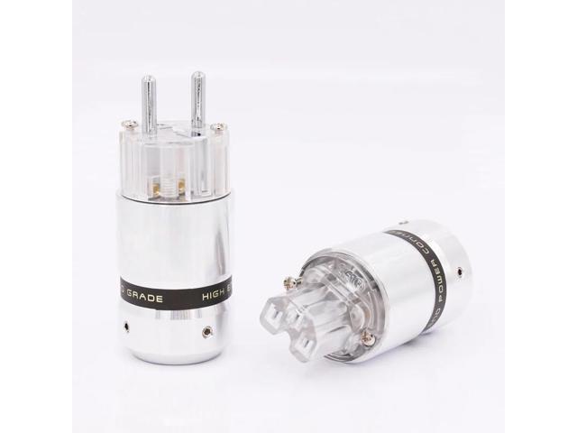 Click here for Pairs Audio Aluminum Rhodium Plated Power Plug Mal... prices