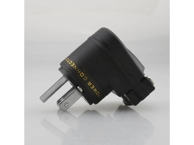 Click here for Rhodium Plated US Mains Right Angle Male Plug to I... prices