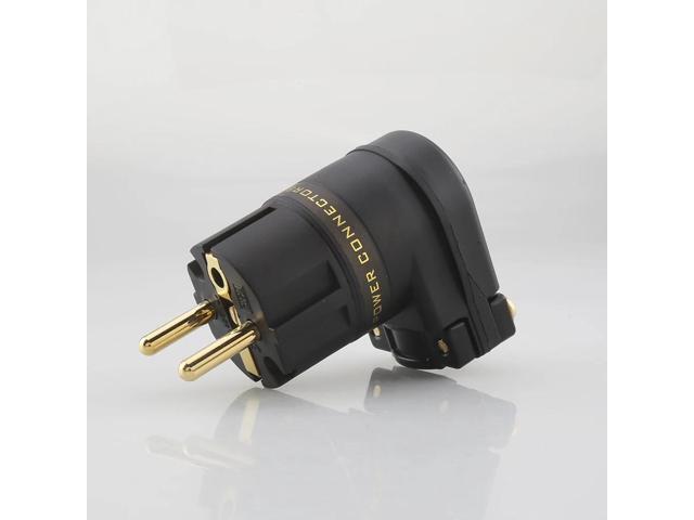 Click here for Gold Plated EU Mains Right Angle Male Plug to IEC... prices