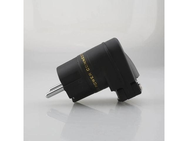 Click here for Rhodium Plated EU Mains Right Angle Male Plug to I... prices