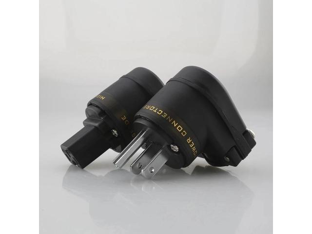 Click here for Rhodium Plated US Mains Right Angle Male Plug to I... prices