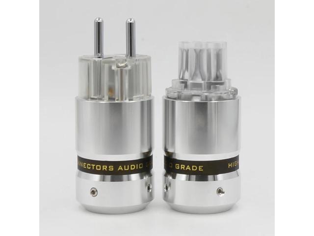 Click here for Hi-End Rhodium Plated EU Power Cable Plug IEC Conn... prices