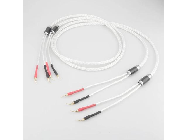 Click here for 8AG Silver Plated 16 Stands HIFI OCC Speaker Cable... prices
