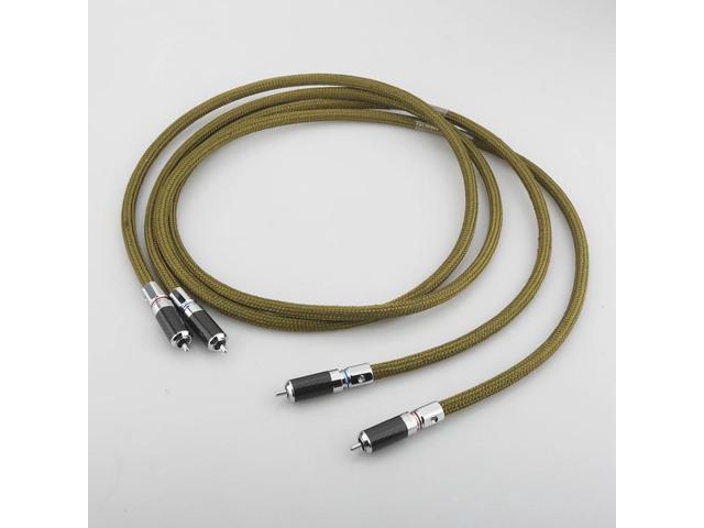 Click here for 1pair hifi rca jack cable audio OFC pure copper pl... prices