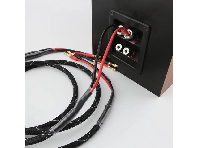 Click here for Hifi 6N Pure copper Speaker Cables Banana Plug 2 t... prices