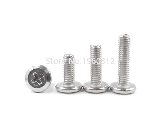 Click here for 304 stainless steel cross chamfered screw(14mm)(M4... prices