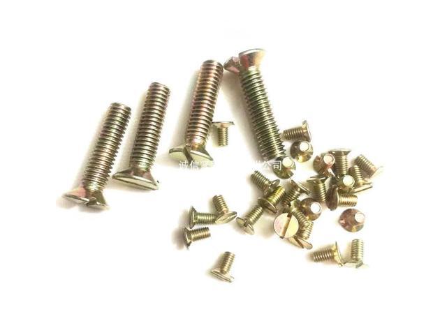 Click here for 304 Zinc Alloy GB68 Metric Threaded Slotted Flat C... prices