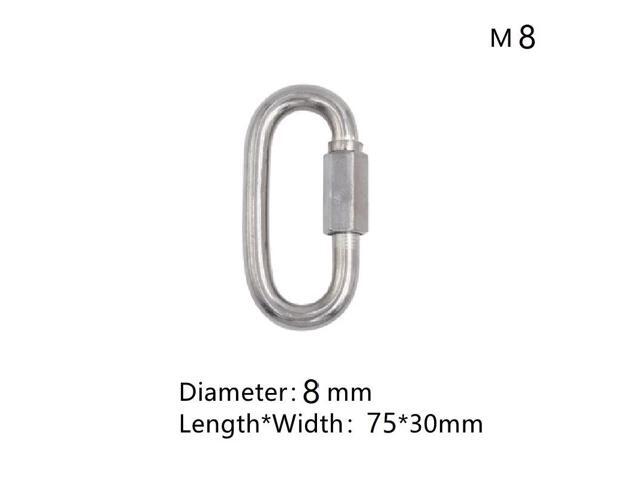 Click here for 1 Pcs Carabiner Hook 304 Stainless Steel Oval Scre... prices