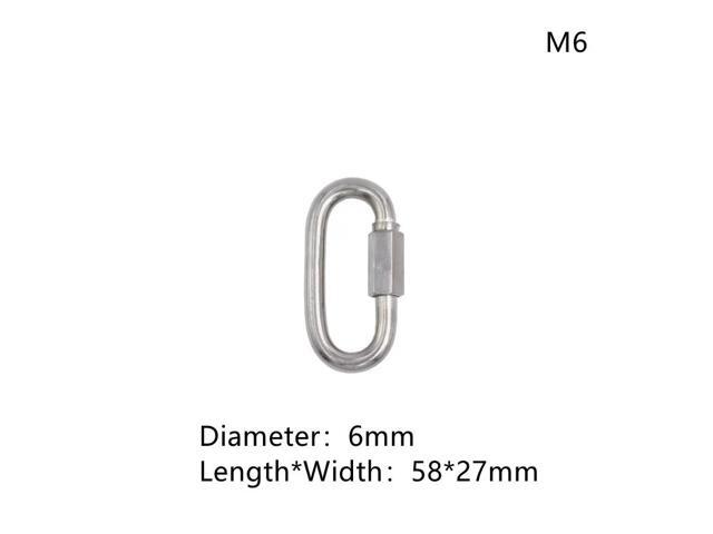 Click here for 1 Pcs Carabiner Hook 304 Stainless Steel Oval Scre... prices