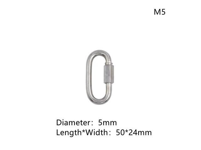 Click here for 1 Pcs Carabiner Hook 304 Stainless Steel Oval Scre... prices