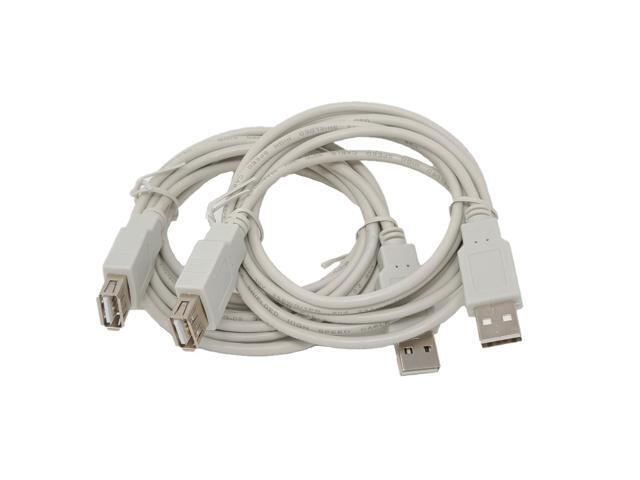 Click here for Micro Connectors 6 ft. USB 2.0 A-Male to A-Female... prices