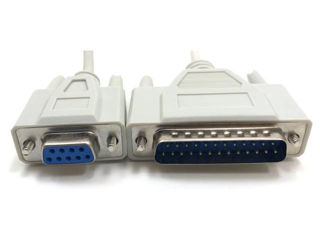 Click here for Micro Connectors 25 Feet AT Modem Serial Cable (DB... prices