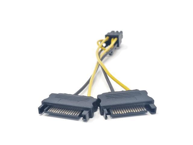 Click here for Micro Connectors 6 Inches 6-Pin PCIe to Dual 15-Pi... prices