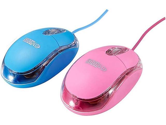 Click here for SOON GO Kids Mouse 2 Pack [Pink Blue] for Laptop M... prices
