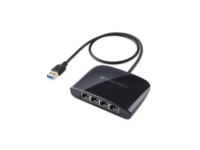 Click here for Cable Matters USB to 4-Port Gigabit Ethernet Switc... prices