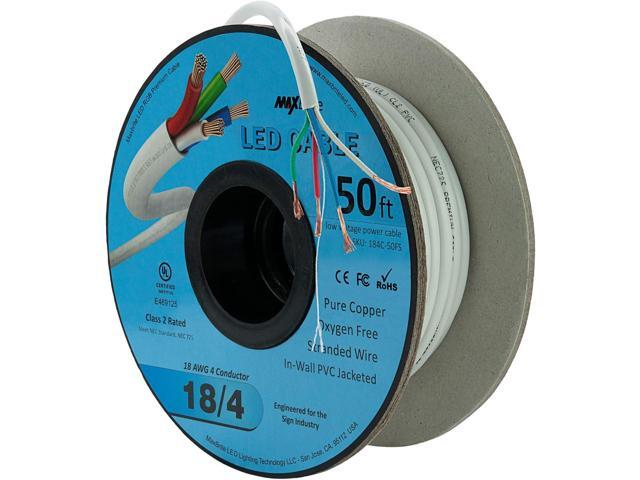 Click here for 18AWG Low Voltage LED Cable 4 Conductor In-Wall Ja... prices