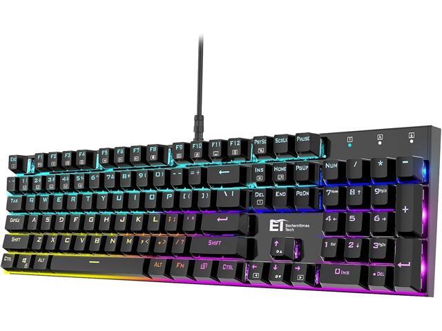 Click here for E T Mechanical Gaming Keyboard RGB Backlit Keys Co... prices