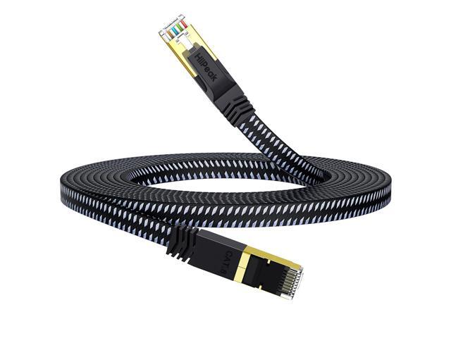 Click here for HiiPeak Cat 8 Ethernet Cable 10 ft  Flat Nylon Bra... prices